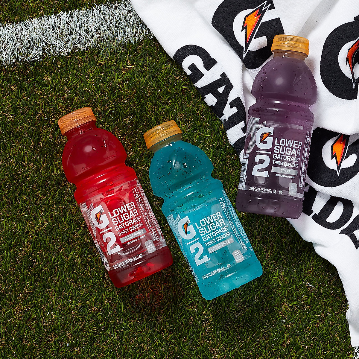 Gatorade G2 Thirst Quencher, Lower Sugar, Fruit Punch, 12 Ounce Bottles (Pack of 24)