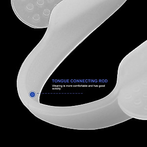 HEALLILY Clear Mouth Grinds, Silicone Dental Mouth Guard Teeth Splint Protector for Preventsing Night Teeth Grinding Bruxism Clenching