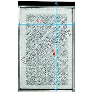 RAYAIR SUPPLY 20x30 StratosAire Air Cleaner Replacement Filter Pads 20x30 Refills (3 Pack) White