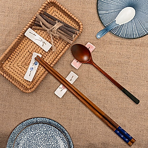 ORYOUGO 4 Pack Japanese Style Snowflake Chopsticks Holder Rest for Dinner Spoon,Fork,Knife,Tableware