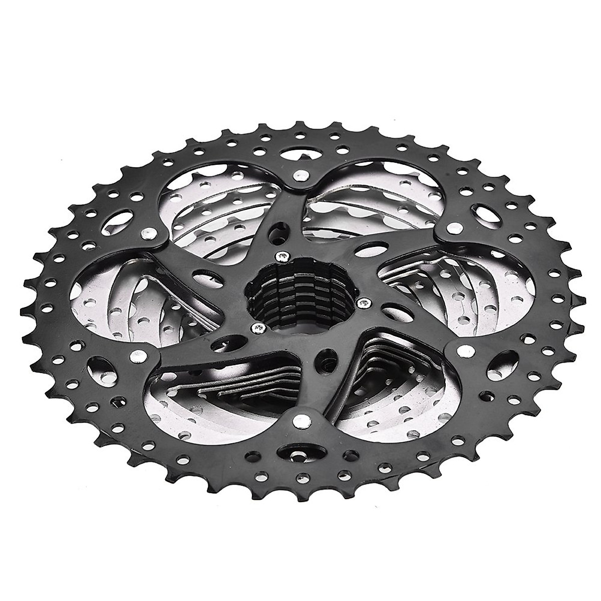 VGEBY Bike Cassette, Freewheel 10 Speed Mountain Bike Sprocket 11-42T Wide Ratio Cassette with Wrench and Screw and Spare Parts Bike Cassette 10 Baofeng Bike Cassette