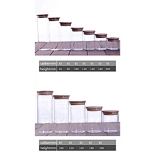 Bonwete Food Storage Containers Cereal Dry Food Storage Container with Bamboo Lid