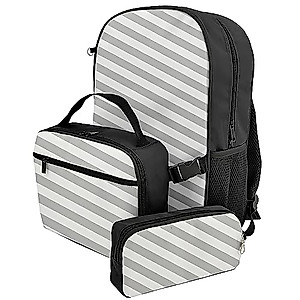 Yurcstr Anime Backpack Large Capacity Backpack Set, School Bag With Lunch Box and Pencil Case. School Backpack For Boys and Girls.1