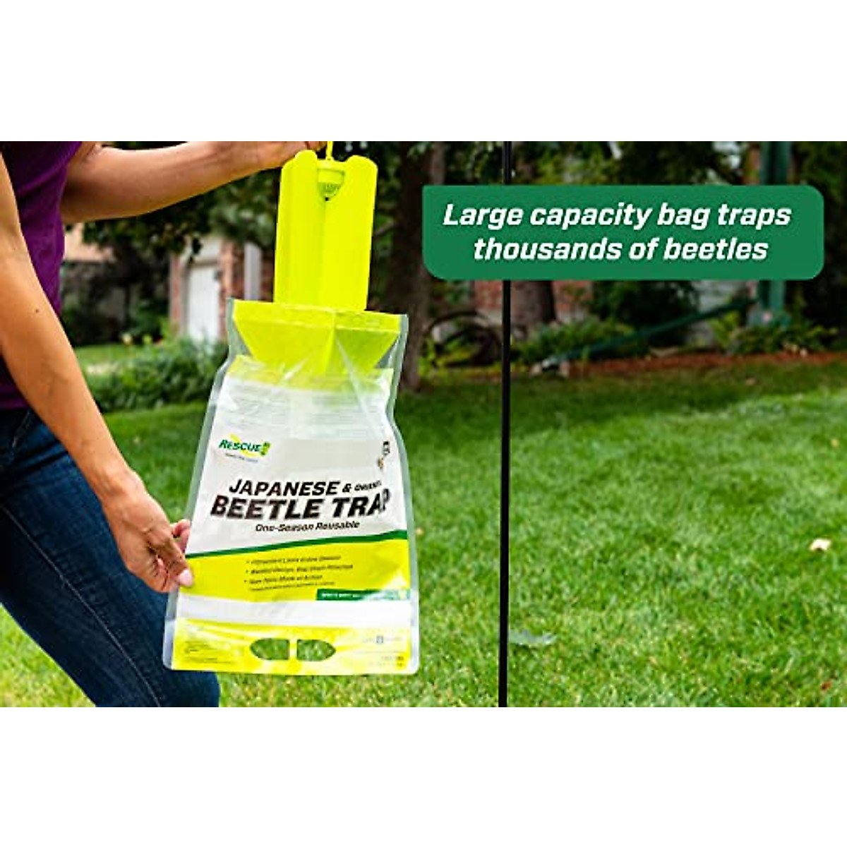 RESCUE! Japanese Beetle Trap – Reusable Bag - 6 Traps