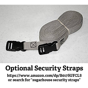 SugarHouse Outdoor Air Conditioner Cover - Premium Marine Canvas - Made in The USA - 7-Year Warranty - 28" x 40" x 20" - Gray