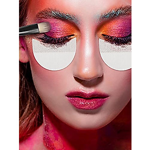 Kalolary 120 Pcs Eye Shadow Shields, Eyeshadow Pads Stencils Lint Free Under Eye Pads Eyeshadow Patches For Eyelash Extensions/Lip Makeup