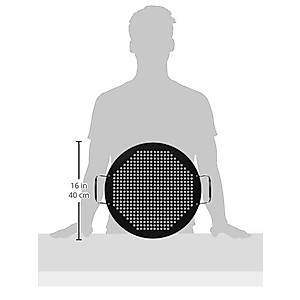 TableCraft BBQ Round Pizza Grilling Tray, Medium,Steel