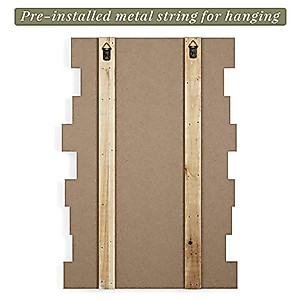 Barnyard Designs 'Lake Rules' Lake House Decor for the Home, Hanging Lake Wall Decor Lake Sign, Lake Signs for Lake House Kitchen, Rustic Lake Decor for Home Sign, 14" x 21"