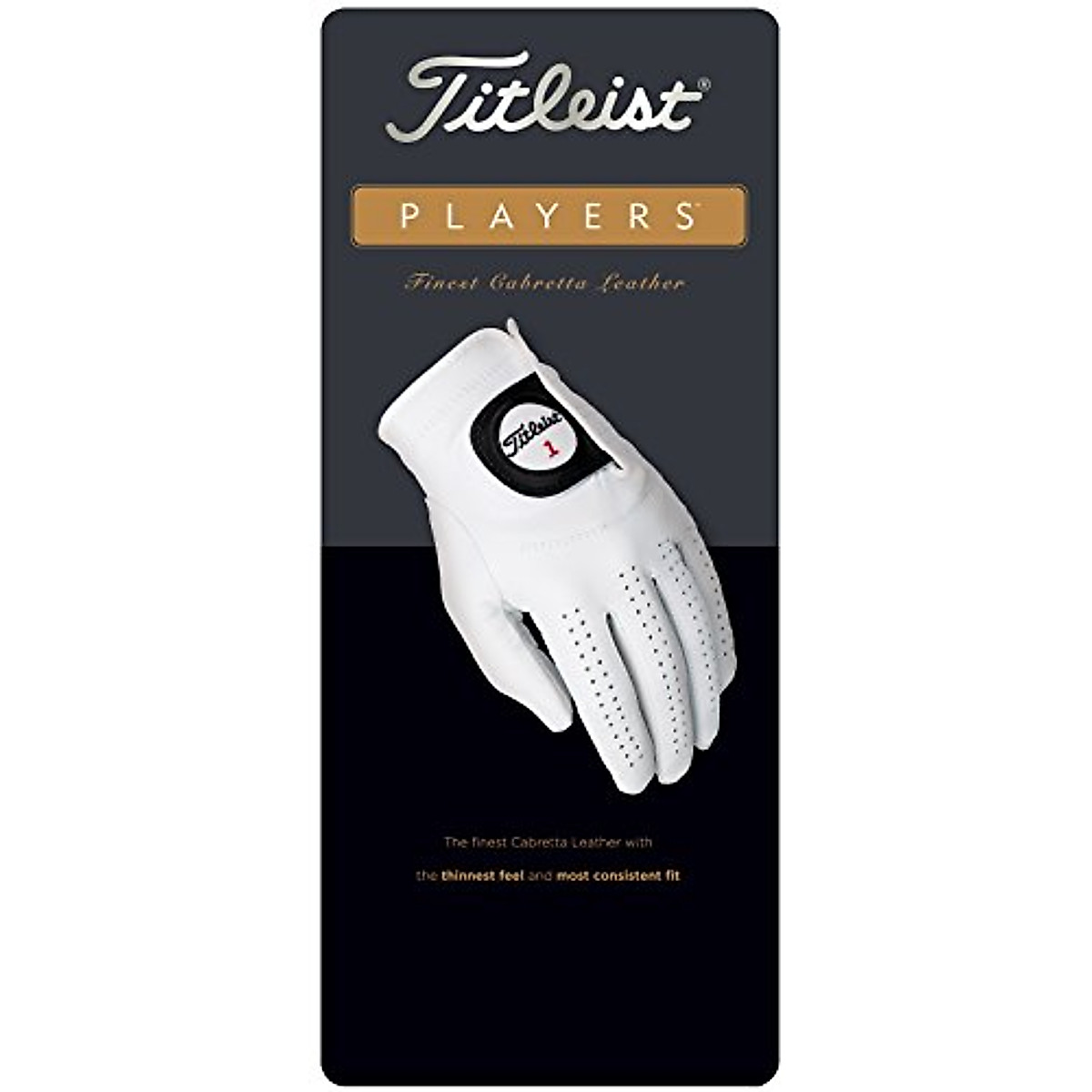 Titleist Players Mens LH Pearl, White(X-Large, Worn on Left Hand)