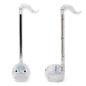 Special Edition Otamatone Crystal - Fun Japanese Electronic Musical Toy Synthesizer Instrument by Maywa Denki - Clear (White)