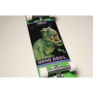 HANDBROS Handboard Skateboard 27cm 10.5 inch Tech Large Finger Board W/Grip 'T REX'