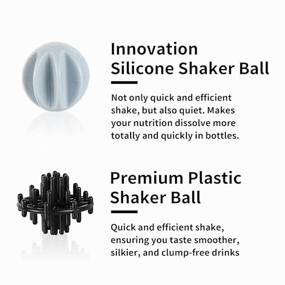 TOOFEEL Shaker Bottle Stainless Steel - 20 oz Double Walled Insulated Shaker Cups for Protein Shakes, Keeps Cold/Hot, Shaker Bottle for Protein Mixes, Gym Workout Protein Shaker Bottle