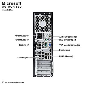 HP Elite 8200 SFF Business Desktop Computer, Intel Core i7-2600, 2TB HDD, 16GB DDR3, Windows 10 Professional (Renewed) (i7 | 16GB | 2T HDD | Wind 10 Pro + WiFi)