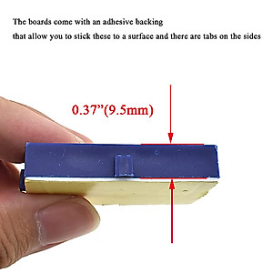 Hahiyo PCB Board Breadborad 170 Point Solderless Lay Flat Large Pitch Hole Firmly Hold Pin Snug Insert No Warp Wobble Springy Contact Point Adhesive Back for Proto Shield Electronics Blocks 6pcs