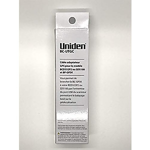 Uniden BC-UTGC GPS USB Cable for use with BCD325P2 Handheld TrunkTracker V Scanner, SDS100 True I/Q Digital Handheld Scanner and BC-GPSK Serial GPS Receiver