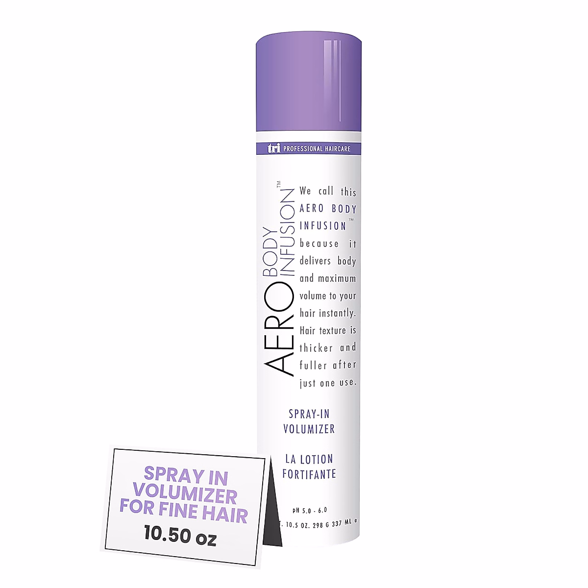 TRI Design Aero Body Infusion Spray-In Volumizer - Achieve Maximum Volume & Enhanced Texture, Weightless Formula for Root Lift & Fullness, Adds Body & Shine, Versatile Style for Hair- 10.5 oz