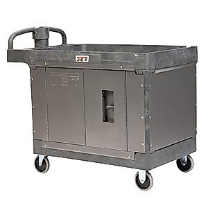 JET PUC-4325 Resin Utility Cart with JT1-125 LOAD-N-LOCK Security System