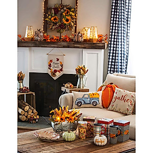 Cypress Home Beautiful Thanksgiving Fall Pumpkin Shaped Comfortable Pillow - 16 x 4 x 17 Inches Indoor/Outdoor Decoration for Homes, Yards and Gardens