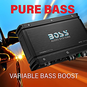 BOSS Audio Systems OX2.600 2 Channel Car Amplifier – 600 Watts, Full Range, Class A/B, 2-8 Ohm Stable, MOSFET Power Supply, Bridgeable