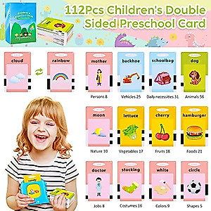 Talking Flash Cards,Kids Toddler Flash Cards with 224 Sight Words,Montessori Toys,Autism Sensory Toys,Speech Therapy Toys,Learning Educational Toys Gifts for Age 1 2 3 4 5 Years Old Boys and Girls