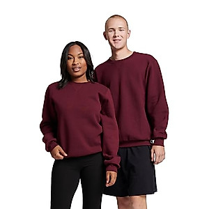 Russell Athletic Men's Dri-Power Fleece Crew, Maroon, Medium