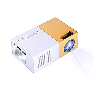 Mini Projector,1080P HD Portable Mini Private Home Theater Projector,Outdoor&Indoor LED Movie Projector,Suitable for Party Traveling Camping