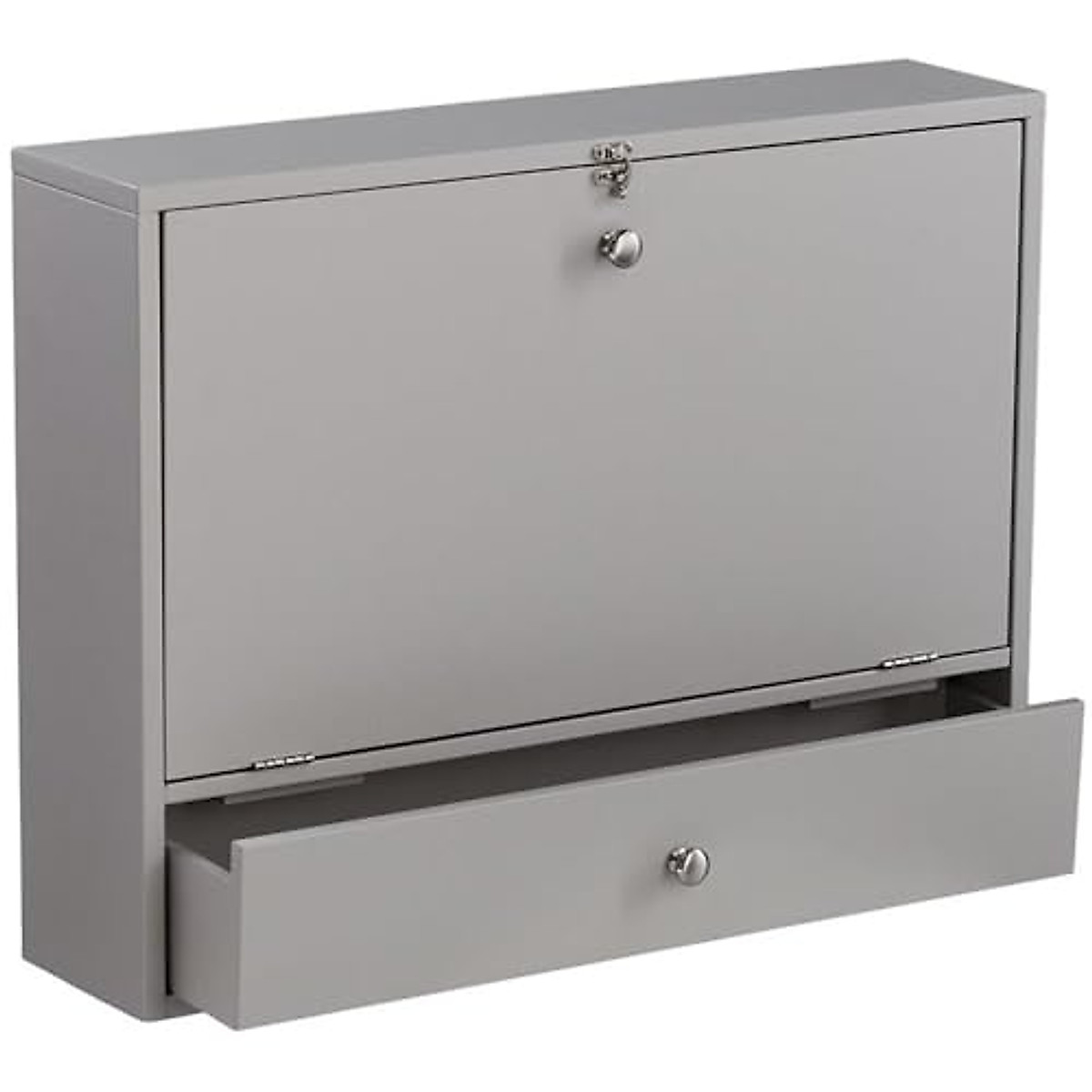 SEI Furniture Benwick Wall Mount Laptop Desk, Gray