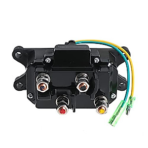 YRANZO 12V 250A Winch Solenoid Relay Contactor for ATV UTV Boat Vehicle Thumb Truck Winch Rocker Thumb Switch Industry Winch 1500-5000lbs Replace 63070 62135 74900 70715 2875714