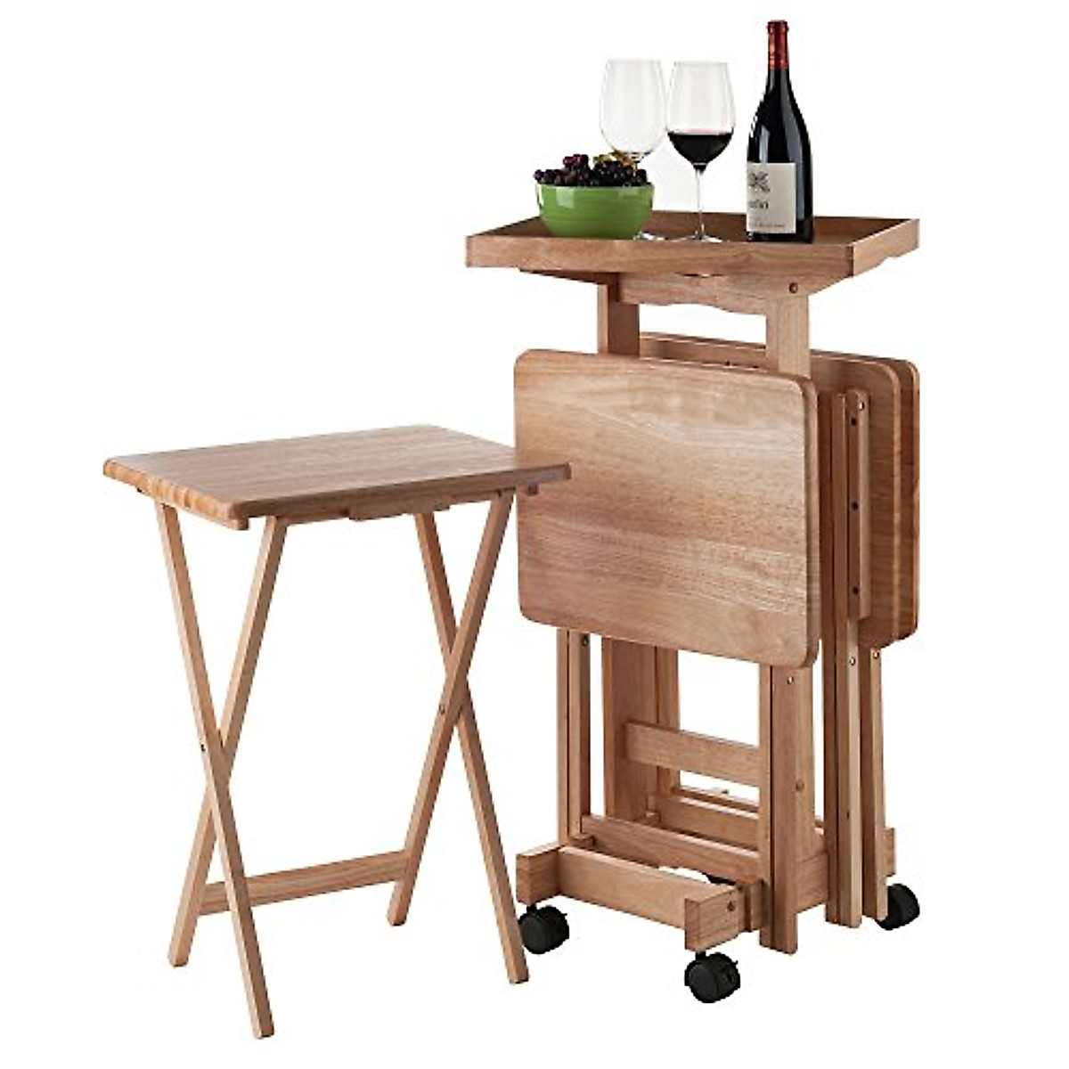Winsome 6-Piece Snack Table, Natural (42820)