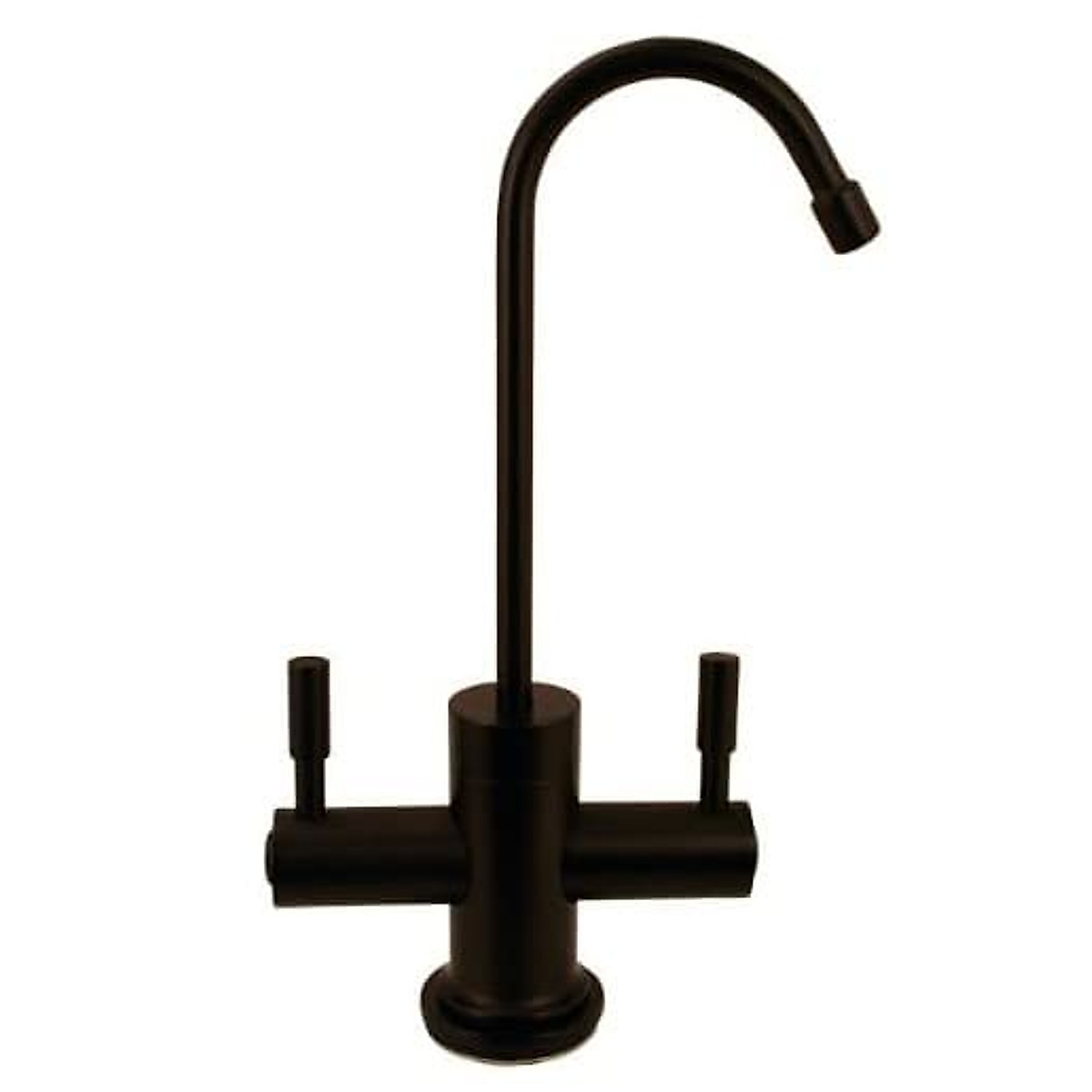 Westbrass CO149-12 Contemporary 10" 2-Lever Handle Hot and Cold Water Dispenser Faucet Kit with Heating Tank, Filter, Kitchen Sink Strainer & Disposal Trim Set, Oil Rubbed Bronze