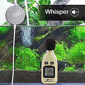 OIIBO Super Quiet Aquarium Air Pump, Powerful Fish Tank Air Bubbler for 0.5-20 Gallon Small Aquarium, 1.5W Energy Saving Mini Oxygen Aerator Pump with Air Pump Accessories