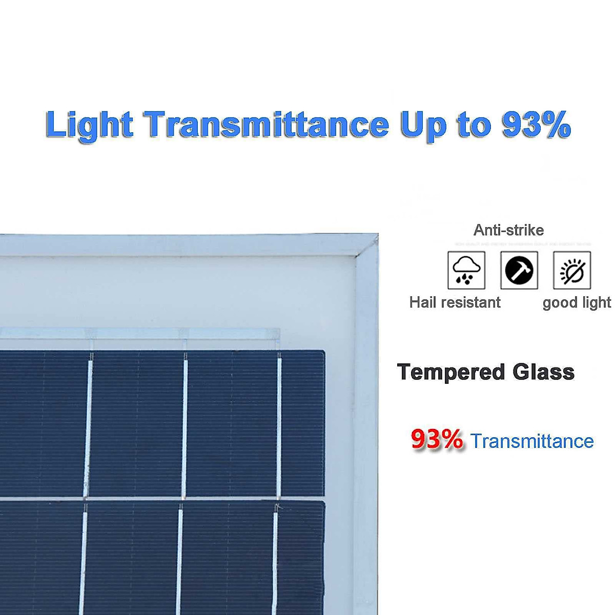 Solar Panel 50W 60W Polycrystalline Photovoltaic Panel Power Generation 5 Grid Line Home System Ootdoor