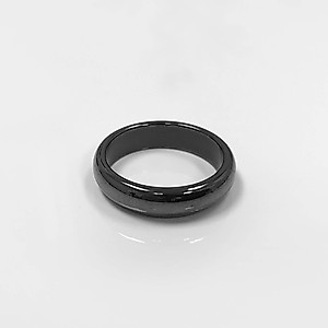 Gem Avenue 6mm Simulated Hematite Band Ring Size 4