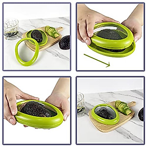 Fruit and Vegetable Shaped Savers Storage Onion Storage Tomato Saver Lemon Keeper and Avocado Saver Containers Set for Fridge Stretch Pod for Vegetable Crisper Makes Food Stays Fresh Longer, Pack of 4