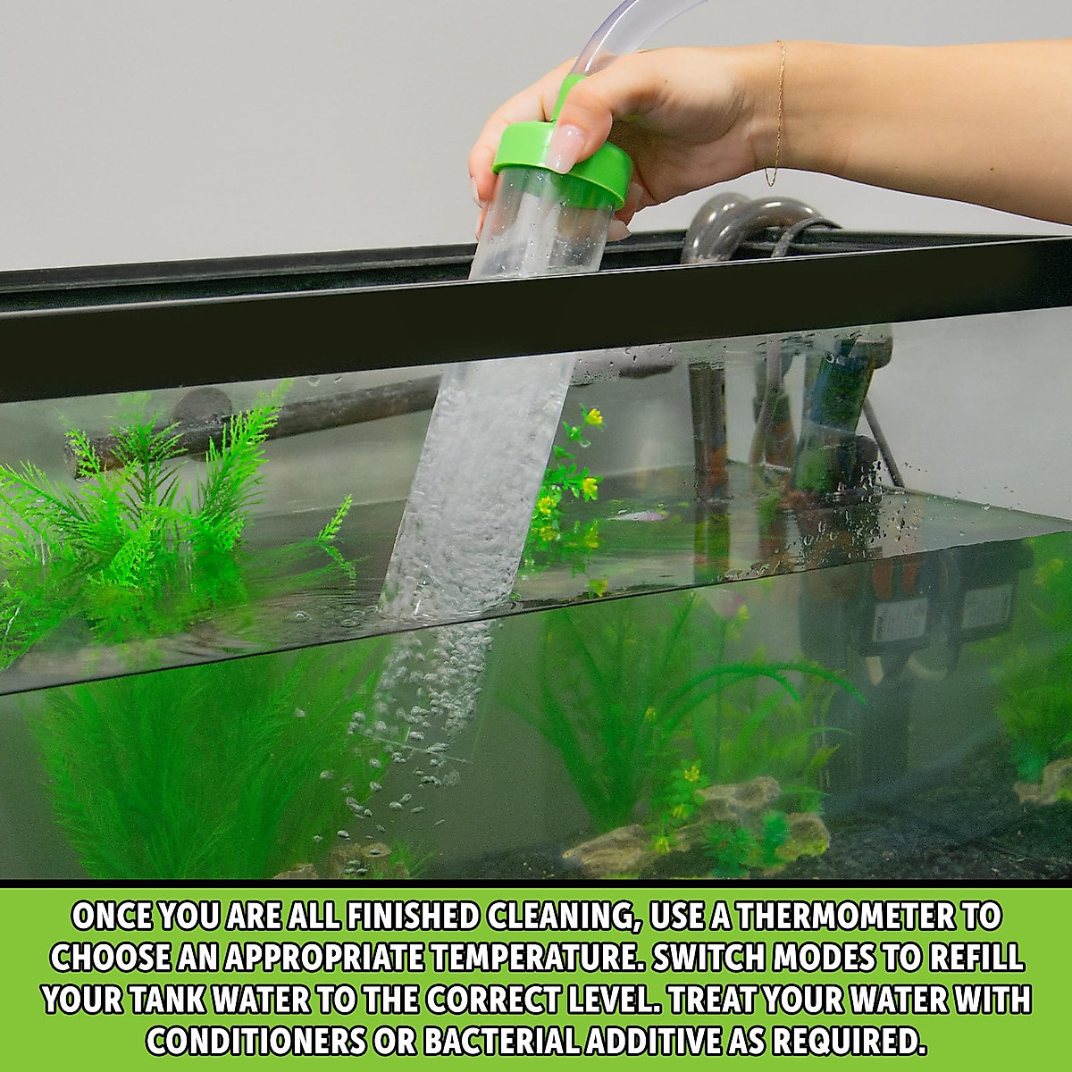 Python No Spill Aquarium Cleaner - Hassle-Free Maintenance