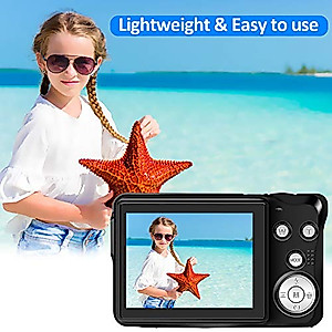 Digital Camera 30 Mega Pixels Student Camera Mini Camera 2.7 Inch HD 1080P Camera with 8X Digital Zoom Compact Camera