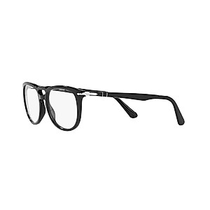 Persol PO3278V Square Prescription Eyewear Frames, Black/Demo Lens, 51 mm