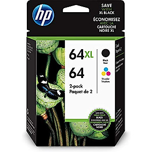 HP 64 CLR/64XL BLK (3YP23AN#140) Ink Cartridge Combo 2-Pack