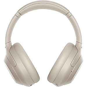 Sony WH1000XM4/S Premium Noise Cancelling Wireless Over-The-Ear Headphones with Built in Microphone Silver Bundle with Deco Gear Premium Hard Case + Pro Audio Headphone Stand + Microfiber Cloth