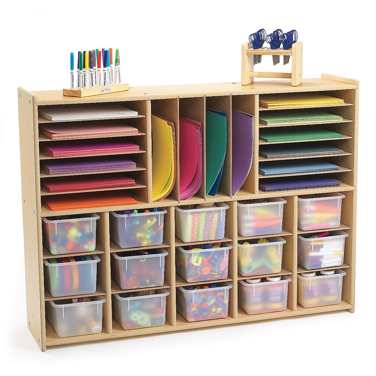Children’s Factory Value Line Kids Classroom Organizer, Multi-Section Classroom Organization for Kids and Toddlers