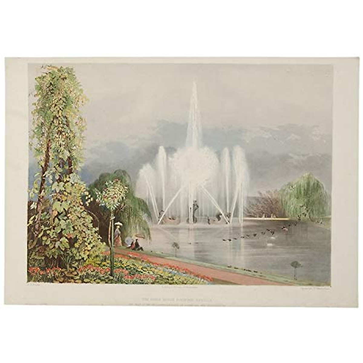 The River Horse Fountain, Enville. The Seat of the Rt. Honble. the Earl of Stamford and Warrington.