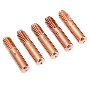 MIG Welding Gun Accessory Kit .030" Tip Nozzle Diffusers for Miller Millermatic M-10/15 Hobart H-9/10: 25pcs Contact Tips 000-067 0.030" + 2Pcs Gas Nozzles 1/2" 169715 + 2Pcs 169-716 Gas Diffuses