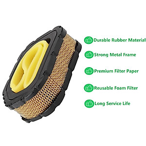Annolai 32 083 03 KH-32-083-03-S Air Filter for Cub Cadet LTX1045 LT1046 LT1050 LTX1046 LTX1050 Lawn Mower Kohler Courage Engine SV710 SV715 SV720 SV730 SV735 SV740 Replace 32-883-03-S1 3208303-S