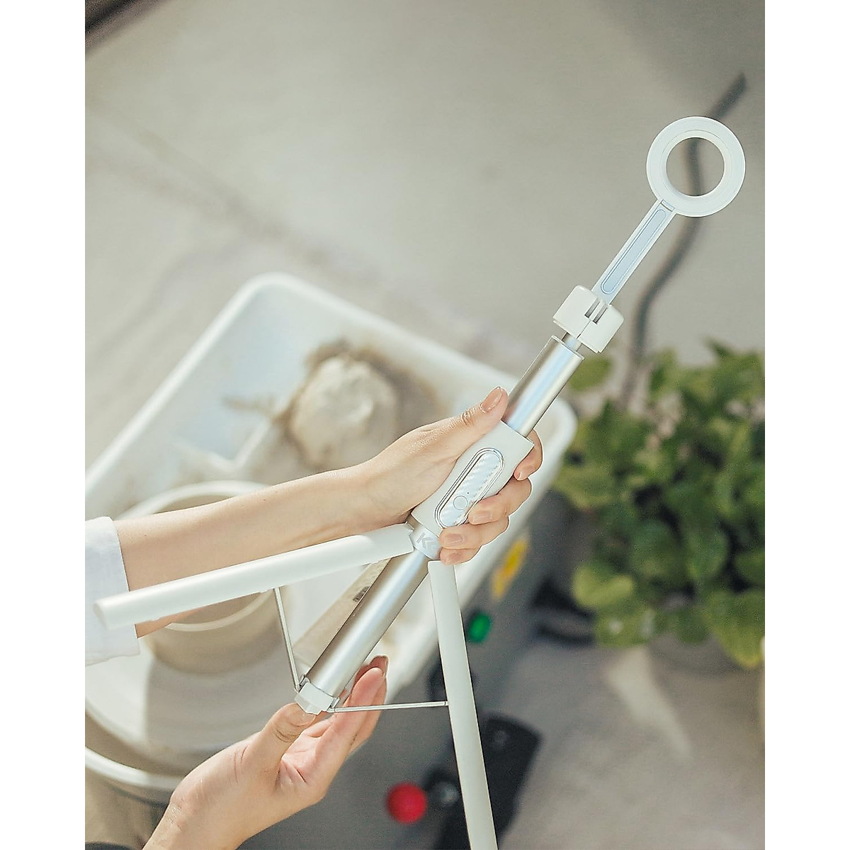 KraftGeek Magnetic Selfie Stick Tripod for iPhone, 64” Phone Tripod for Magsafe, Travel Tripod Stand with Remote for Cell Phone iPhone 16 Pro Max