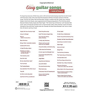Alfred's Easy Guitar Songs -- Christmas: 50 Christmas Favorites
