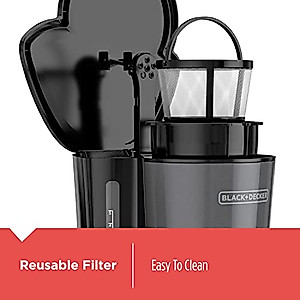 BLACK+DECKER™ 4-in-1 5-Cup* Coffee Station Coffeemaker, Black Stainless Steel