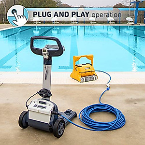 DOLPHIN Wave 100 Commercial Robotic Pool Cleaner with Caddy, Engineered for Extraordinary Pool Cleaning Performance, Ideal for Commercial Swimming Pools up to 88 Feet…