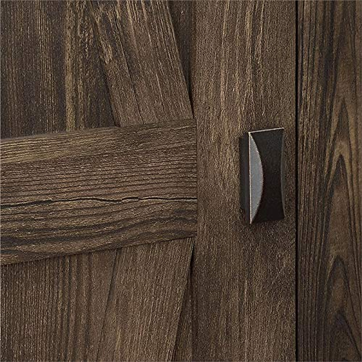 Ameriwood Home Farmington Wide Storage Cabinet, 18", Rustic