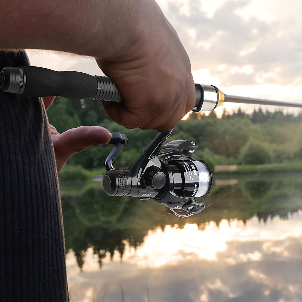 Telescopic Fishing Rod Reel Full Kit Fishing Line Lures for Beginner All-in-One 1.7M/5.58FT Light-Weight Fishing Rod+Spinning Reel+Line+Lures Set+Carry Bag for Kids Youth Outdoor Travel Bass Trout