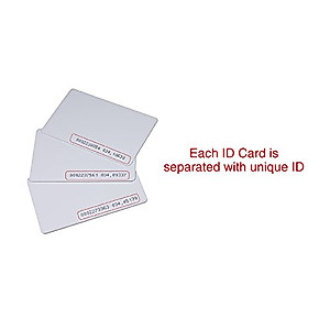 SainSmart Generic White Plastic Contactless 125kHz TK4100 EM4100 RFID Proximity ID Smart Entry Access Card (Pack of 100)